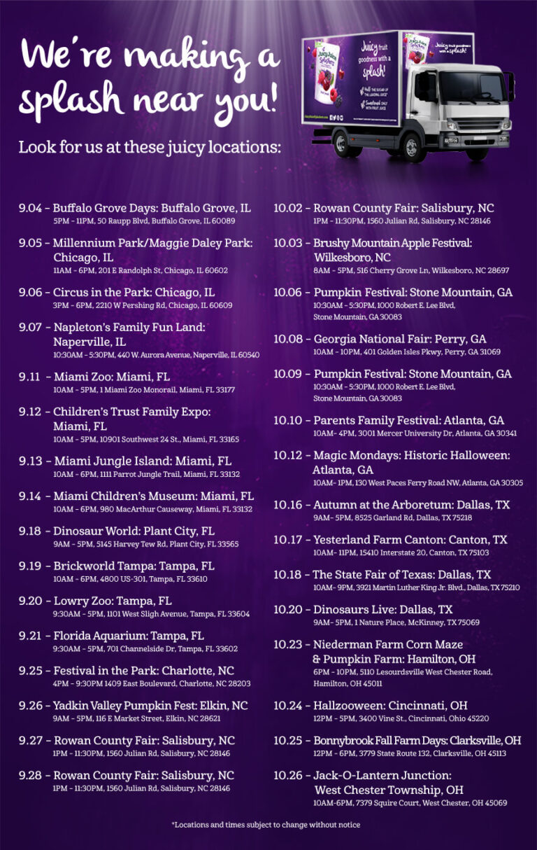 Juicy Juice | sampling-tour